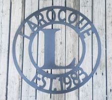 Circle Est. Monogram Names | Arts By Ash